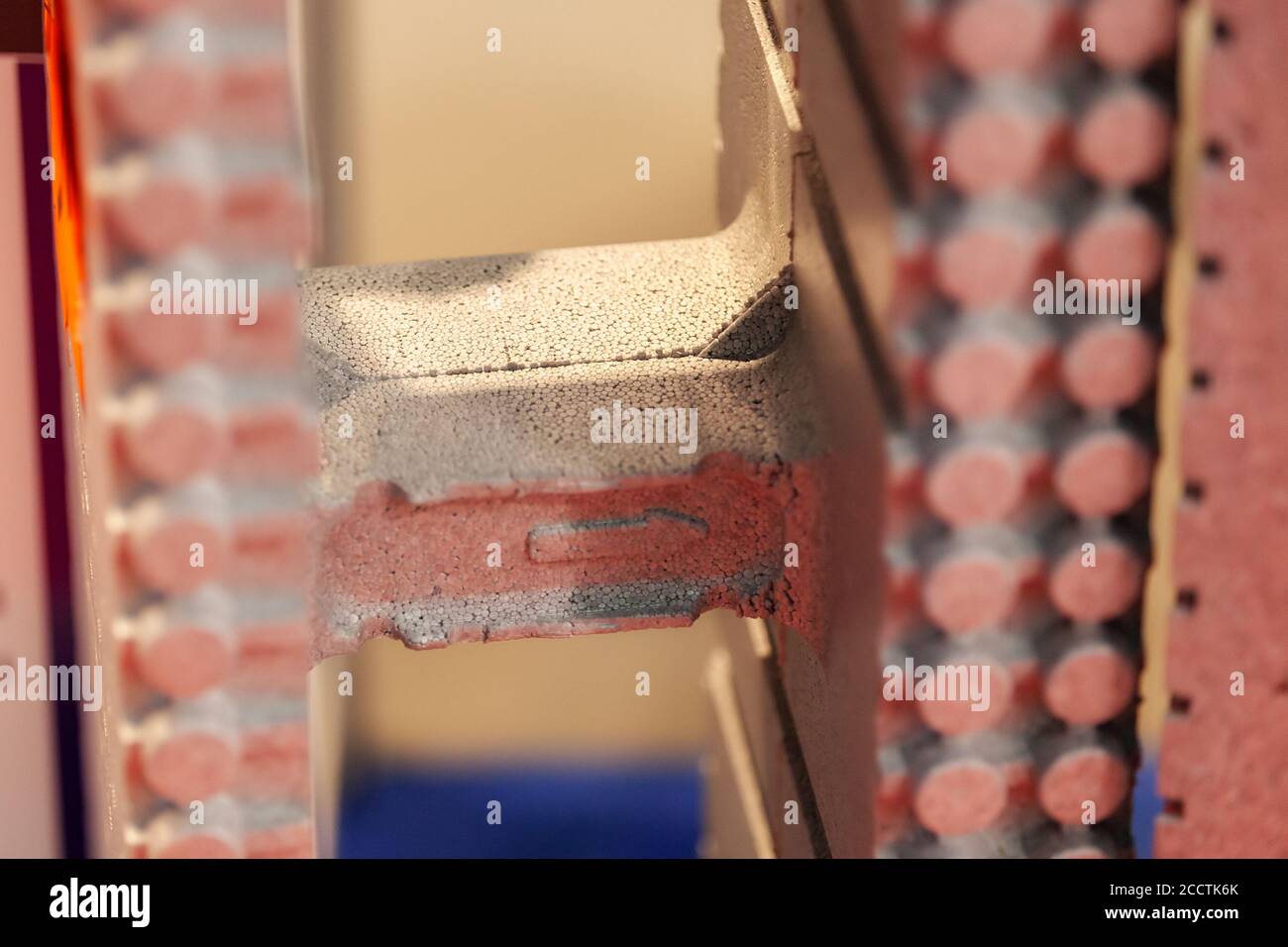 thermo blocks for the construction of buildings Stock Photo - Alamy