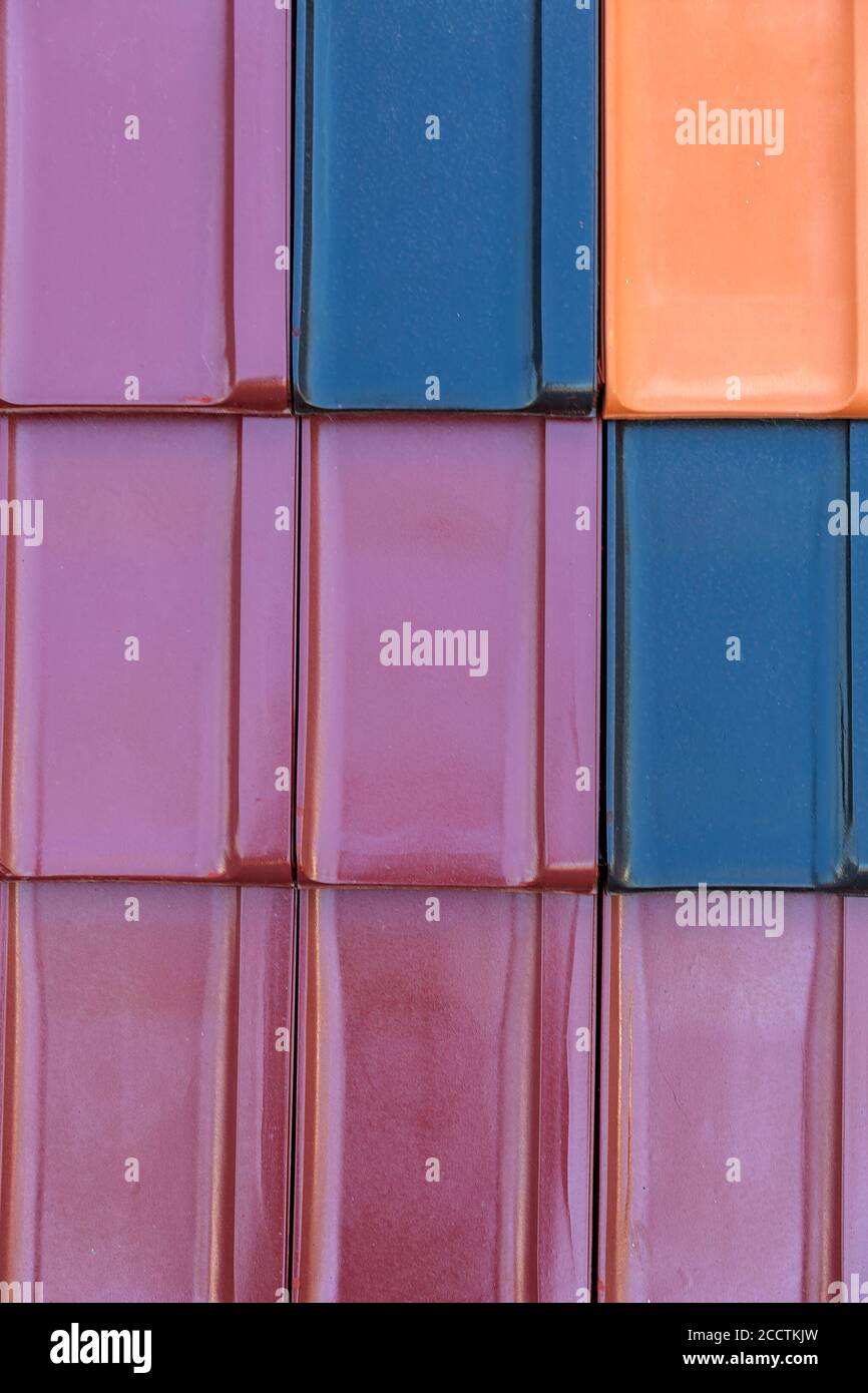 roof tiles of various colors for roofs Stock Photo - Alamy
