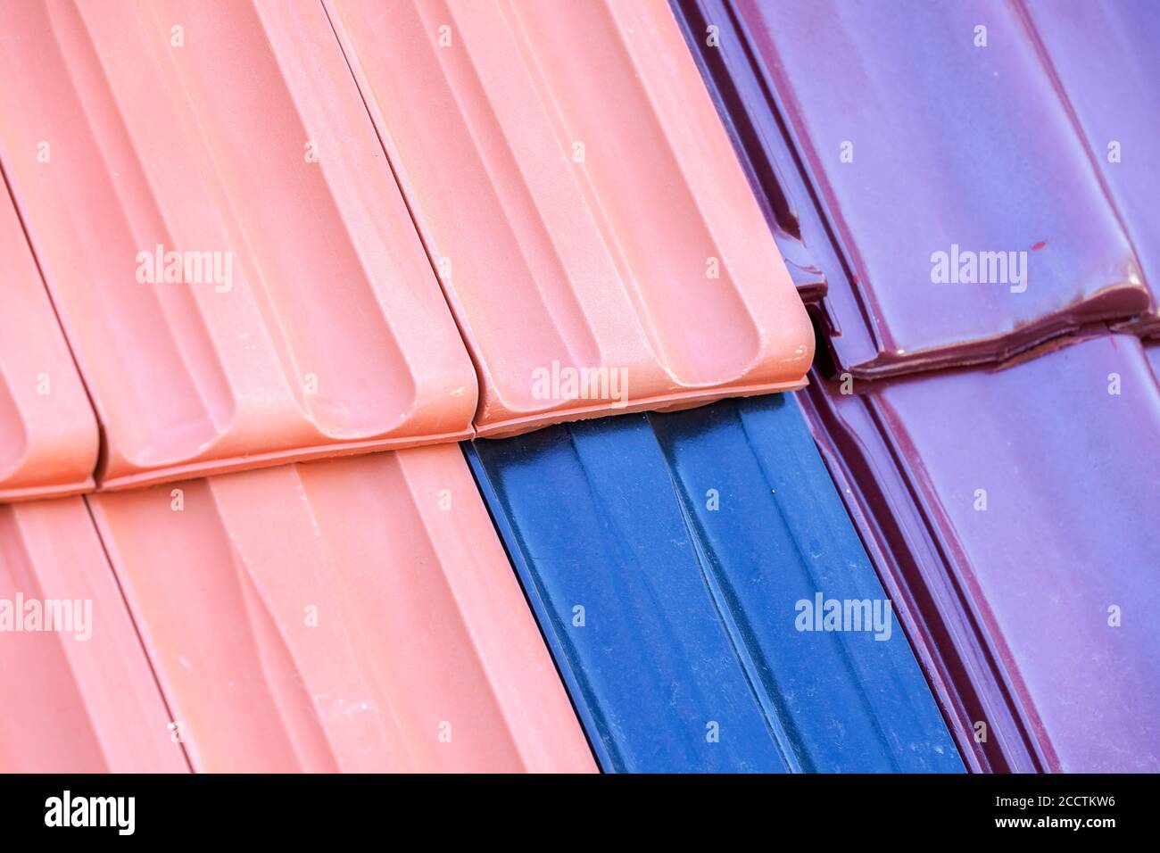 roof tiles of various colors for roofs Stock Photo - Alamy