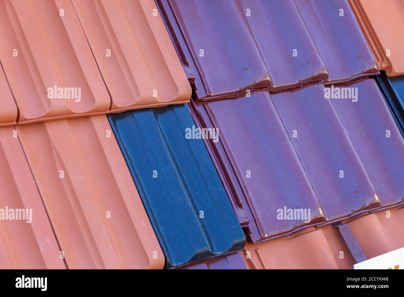 roof tiles of various colors for roofs Stock Photo - Alamy