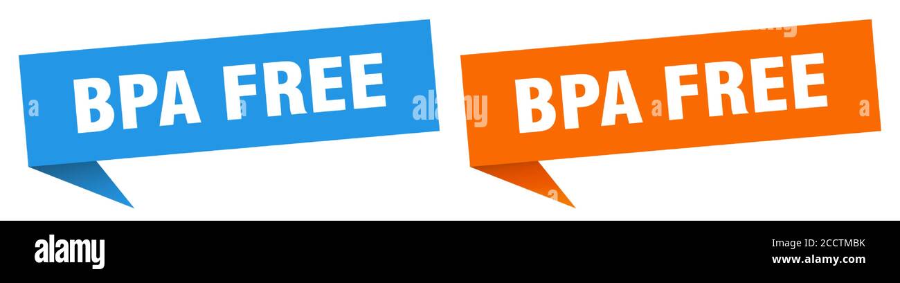 bpa free banner sign. bpa free speech bubble label set Stock Vector ...
