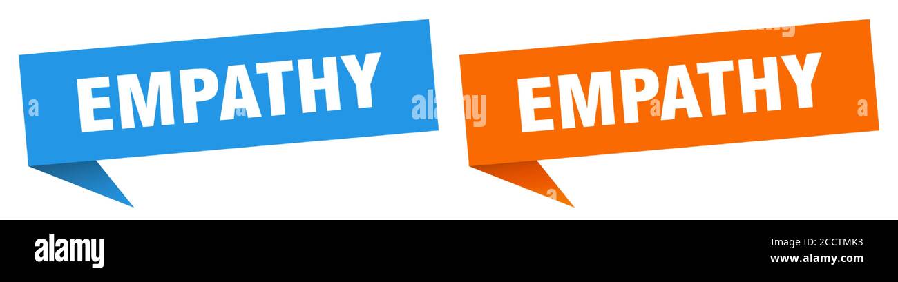 empathy banner sign. empathy speech bubble label set Stock Vector Image ...