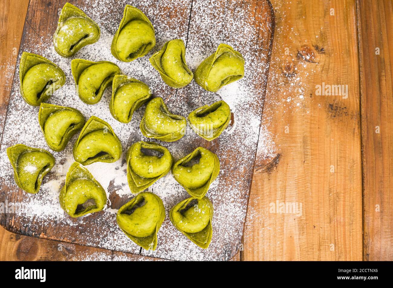 Tortellini e tortelloni typical dishes emilia italy. Food background ...
