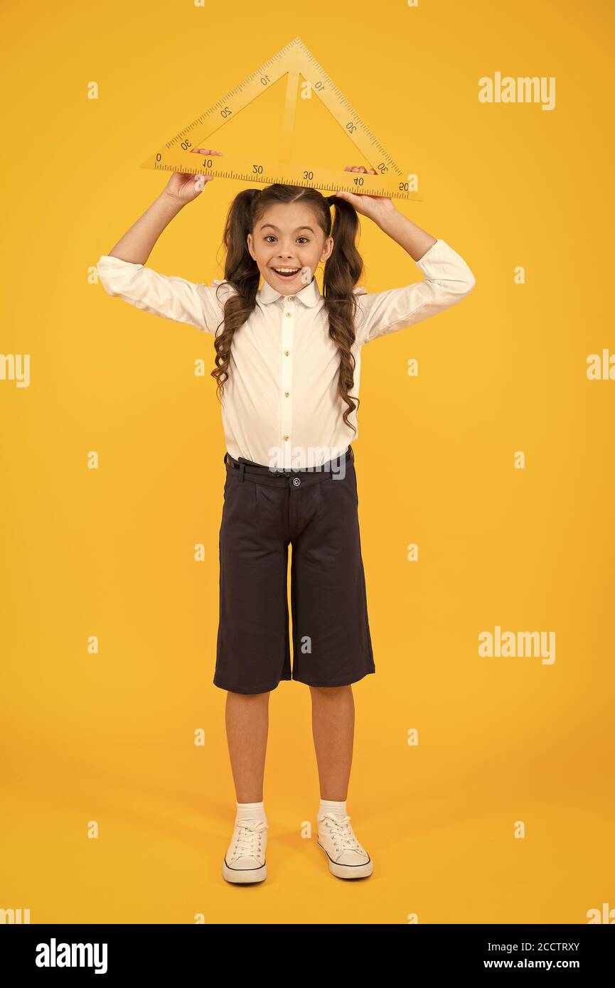 Math student measuring shape hi-res stock photography and images - Alamy