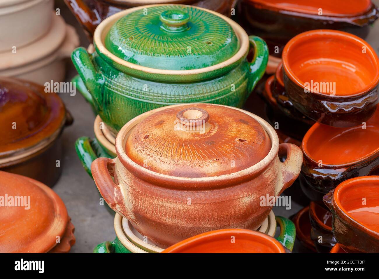 clay pots for different purposes Stock Photo - Alamy