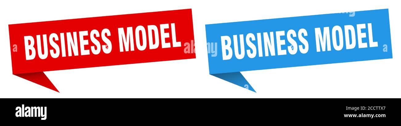 business model banner sign. business model speech bubble label set ...