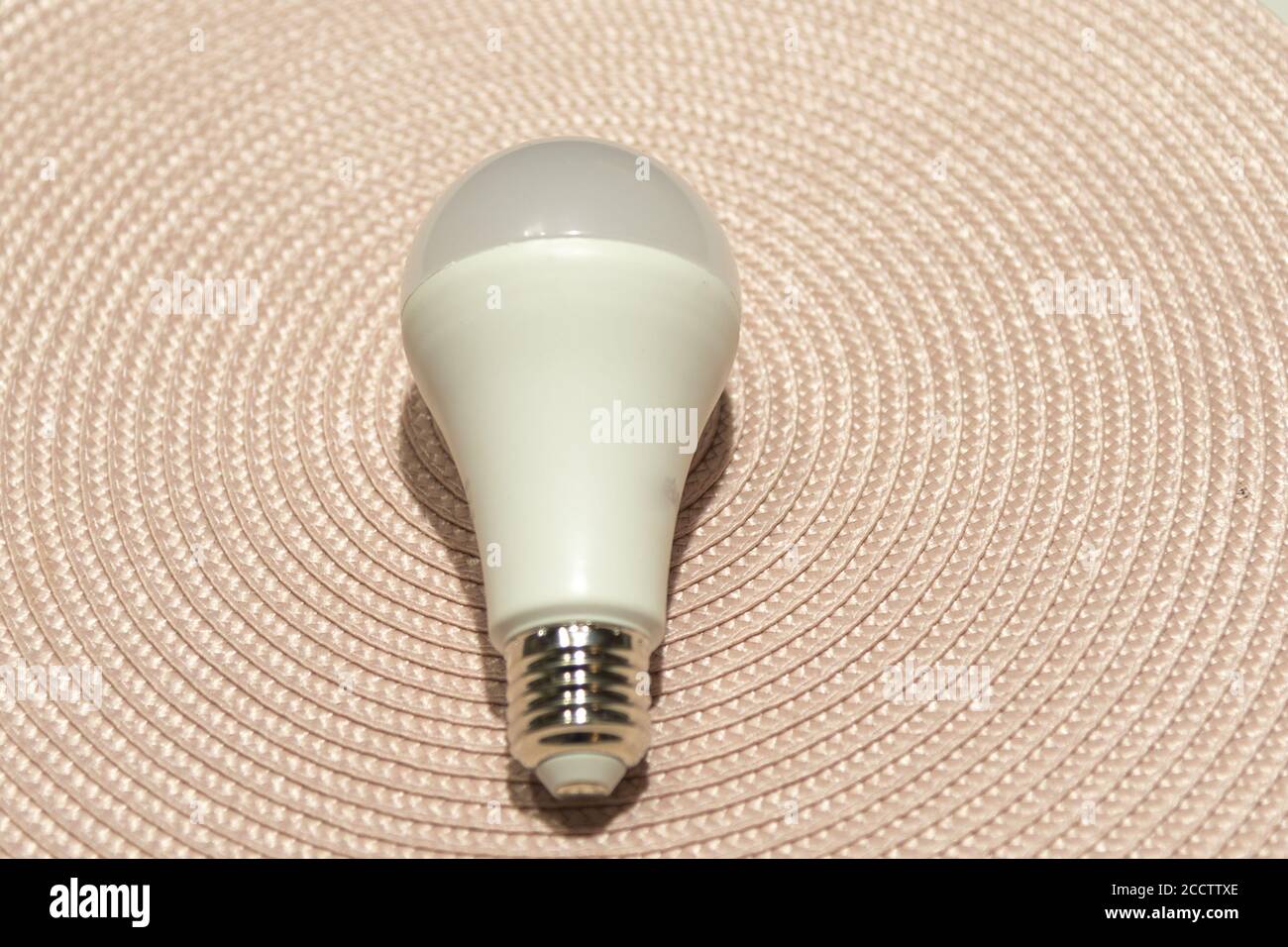 Led technology lamp used for residential lighting. Household equipment ...