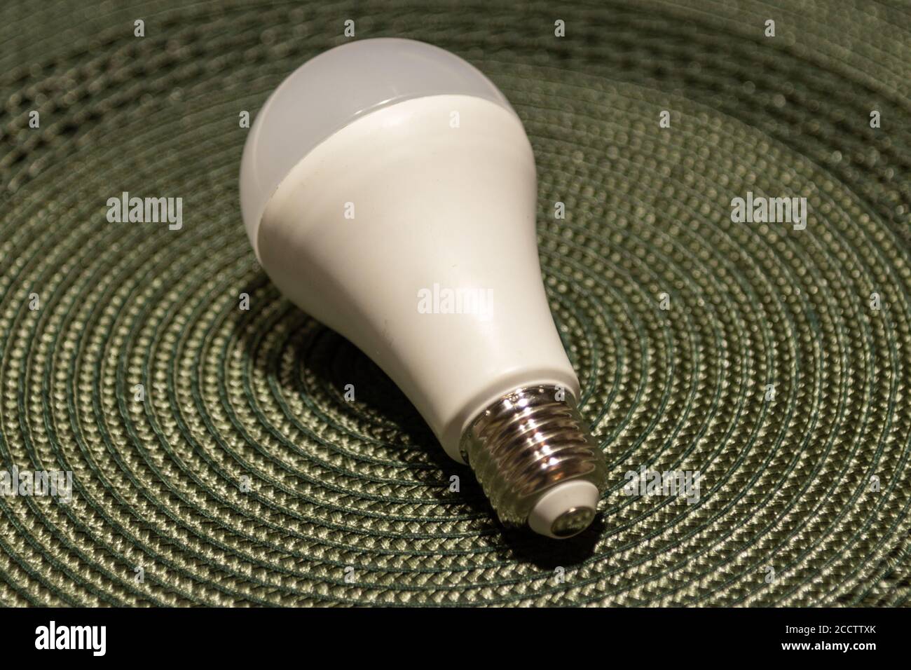 Led technology lamp used for residential lighting. Household equipment ...