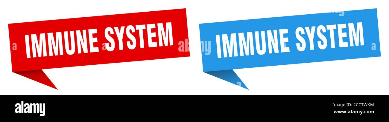 immune system banner sign. immune system speech bubble label set Stock ...