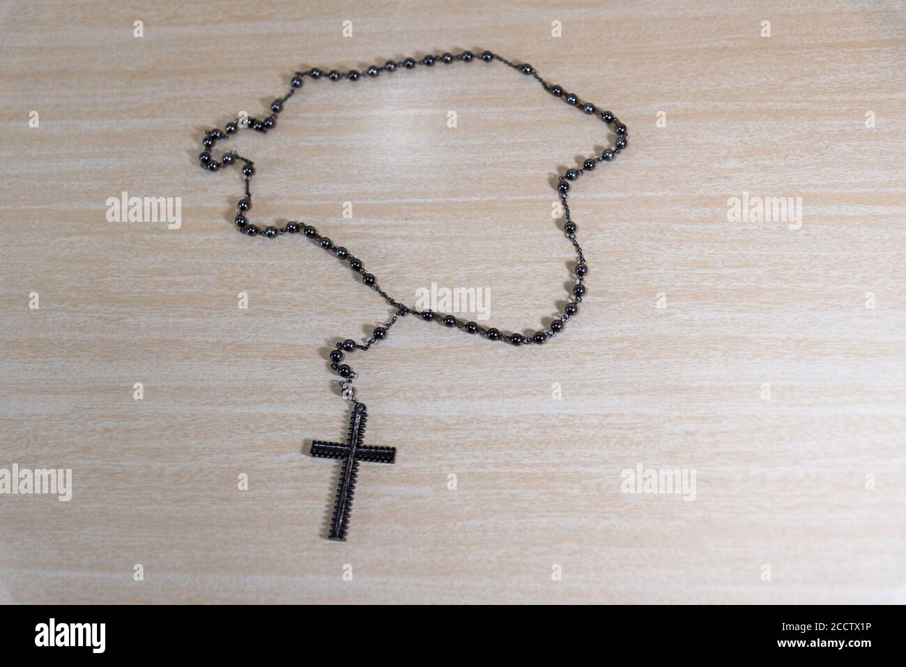 Rosary and religious crucifix. Symbols of Catholicism. Crucifix (Cross ...