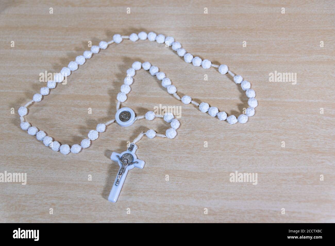 Rosary and religious crucifix. Symbols of Catholicism. Crucifix (Cross ...