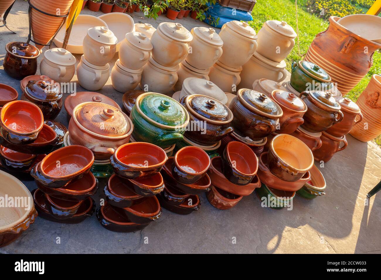 clay pots for different purposes Stock Photo - Alamy