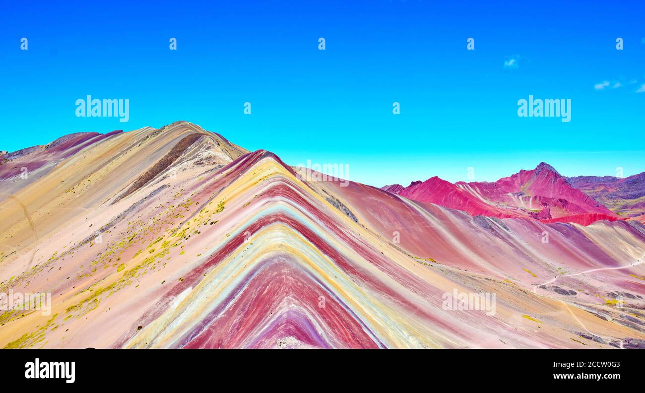 Rainbow Mountain in the Cusco region, Peru Stock Photo - Alamy