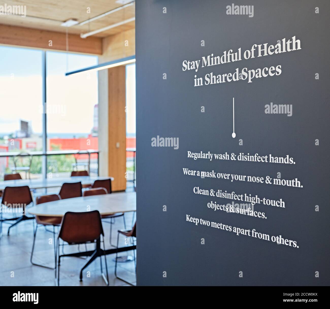 Modern timber frame office building Stock Photo - Alamy