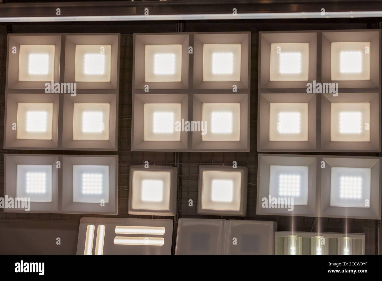 led panels lighting Stock Photo - Alamy