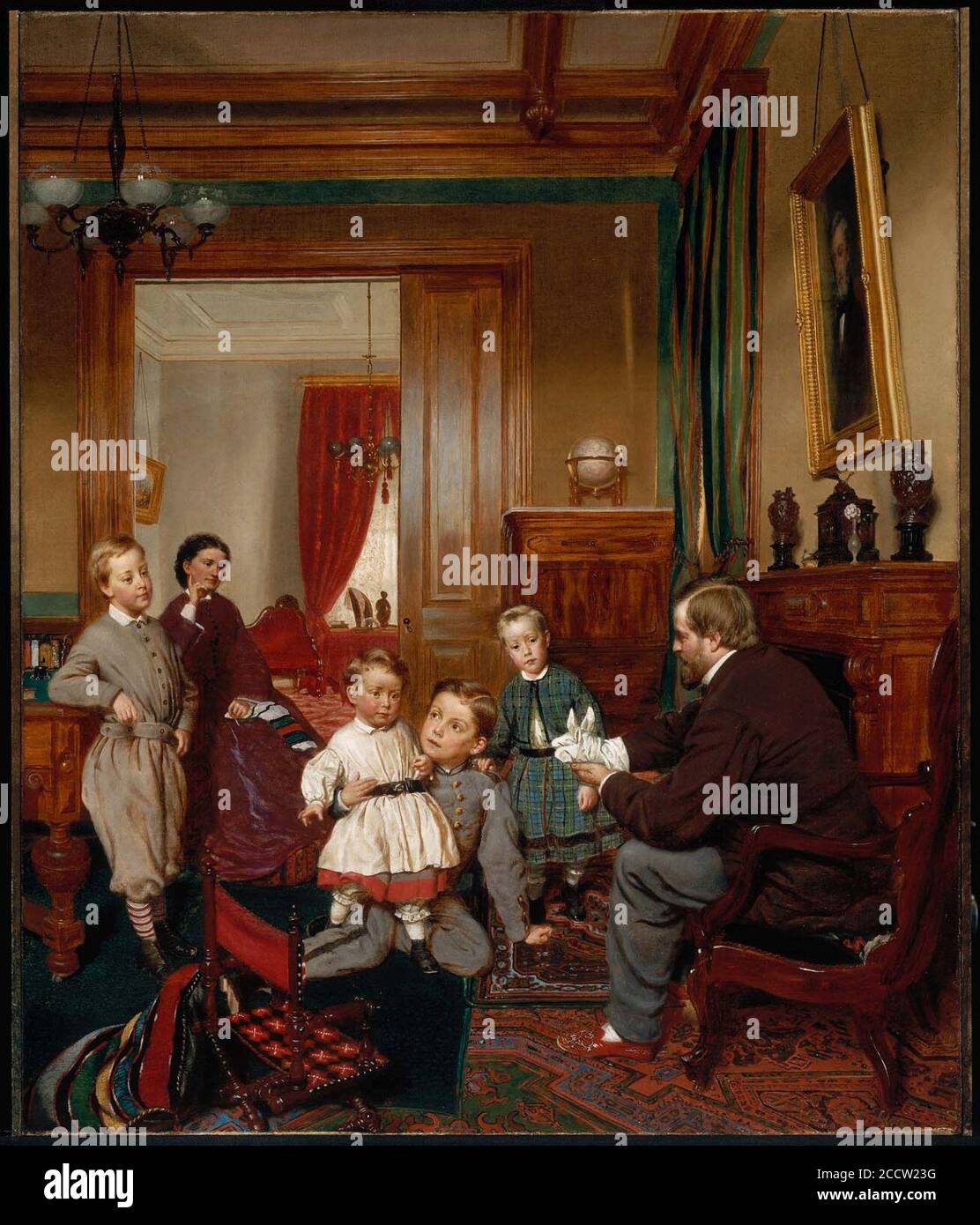 Johannes Adam Simon Oertel - The Colgate Family Stock Photo - Alamy