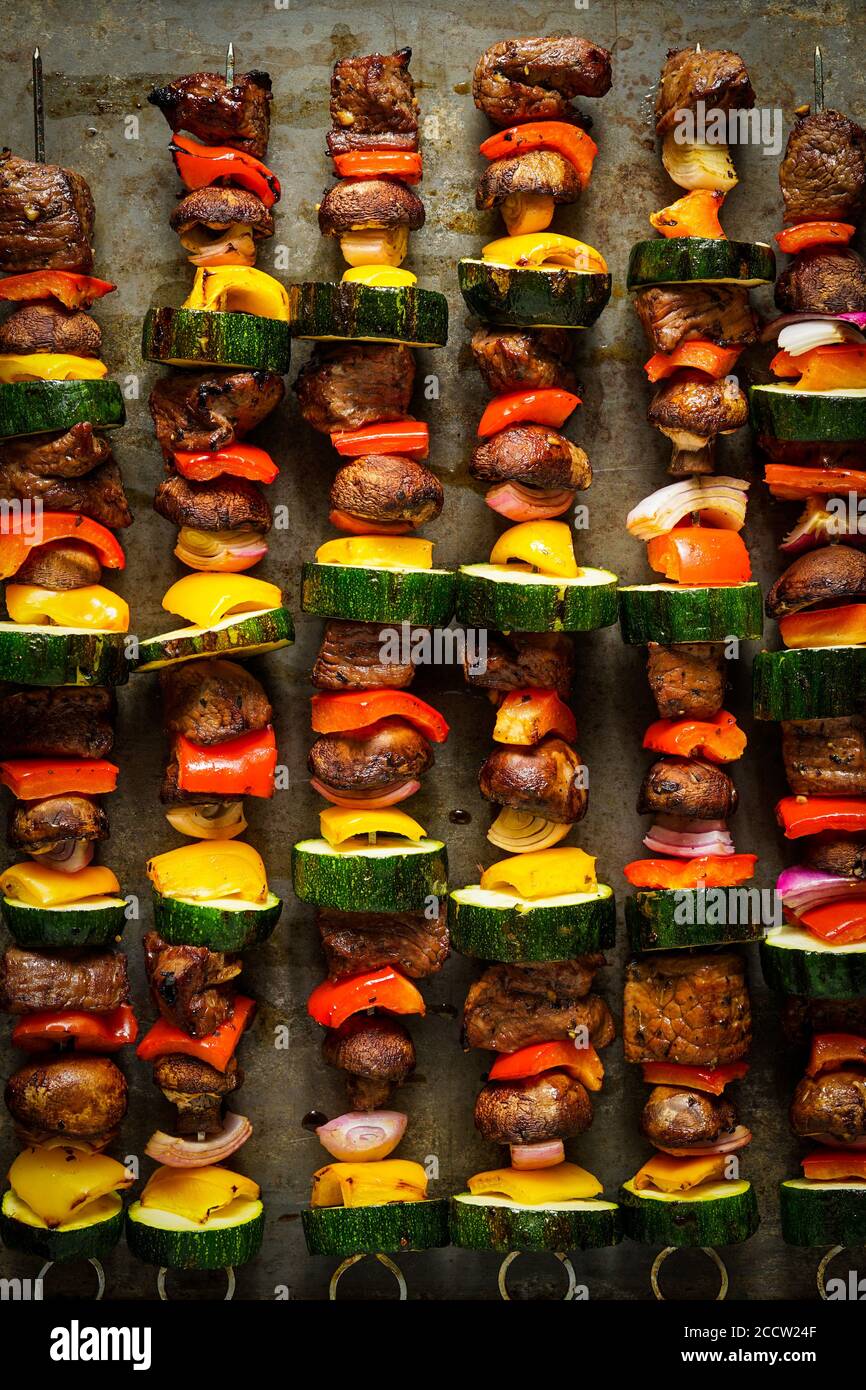 Beef shish kabob Stock Photo - Alamy