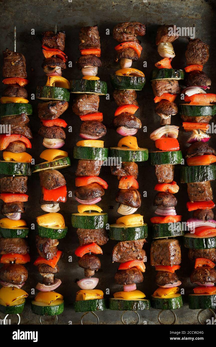 Beef shish kabob Stock Photo - Alamy