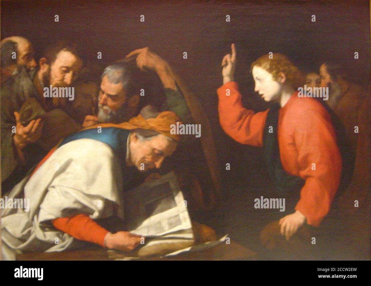 Jesus and the doctors of the Faith Stock Photo - Alamy