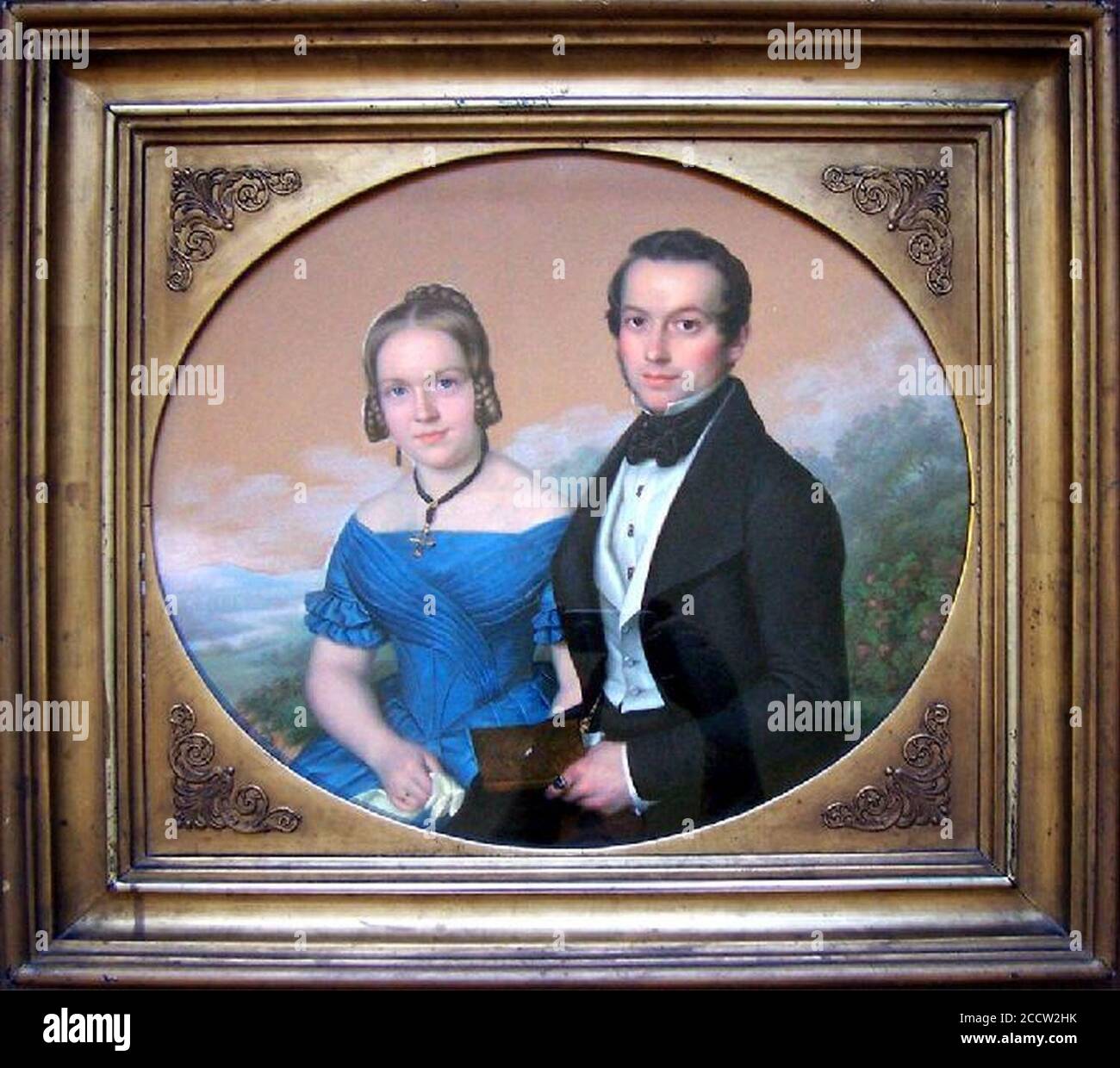 Johann Gottfried Stallbaum and wife Stock Photo - Alamy