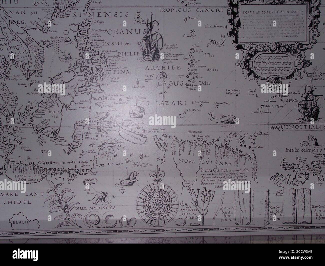 Java indo 1595 map 01 gnangarra Stock Photo - Alamy