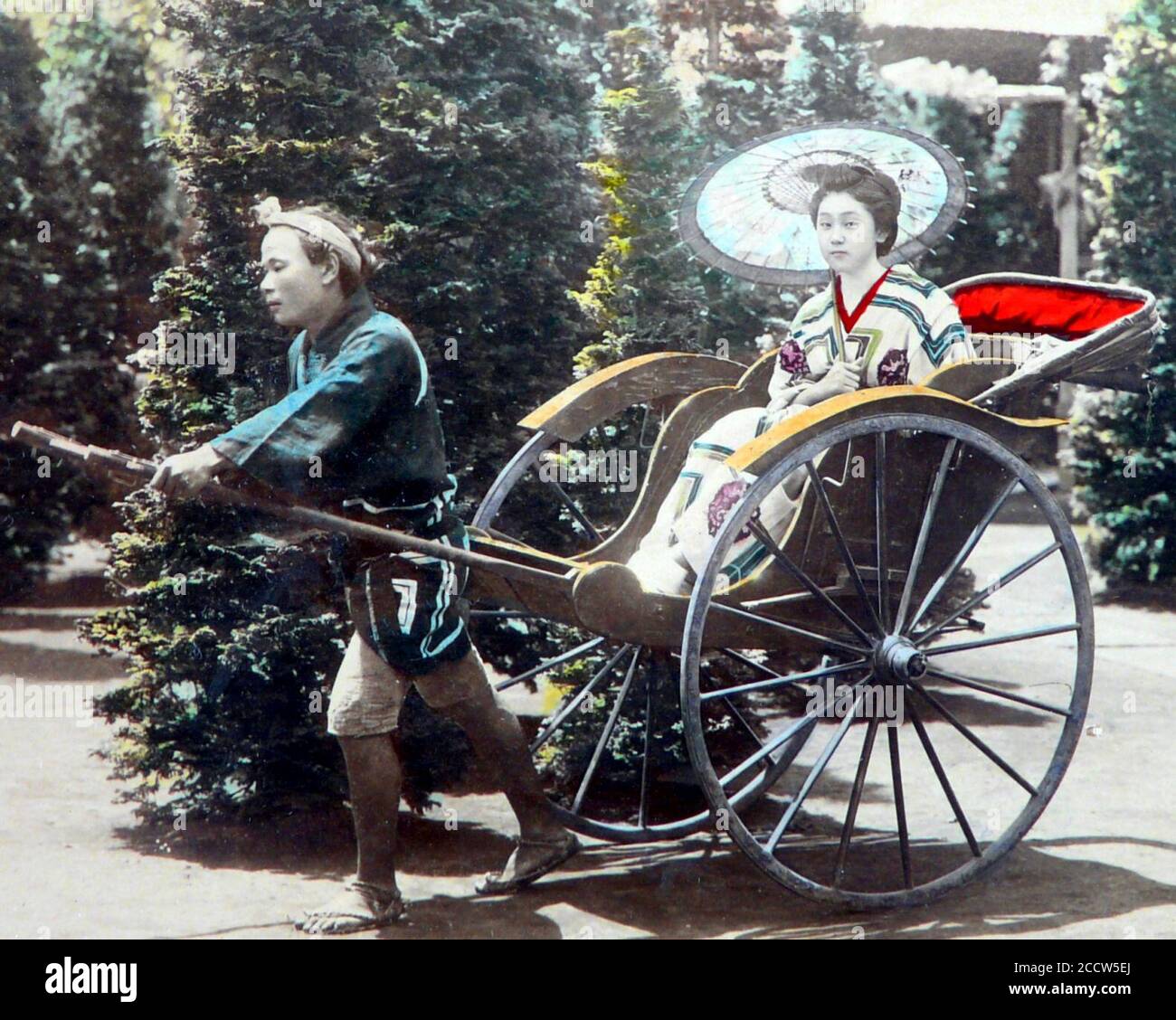 Jinrikisha with woman of Japan before 1886, from- Japon-1886-02 ...
