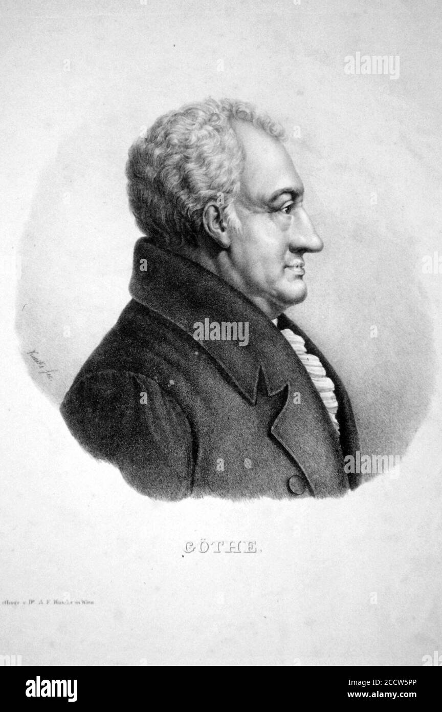 Johann wolfgang von goethe art Black and White Stock Photos & Images ...