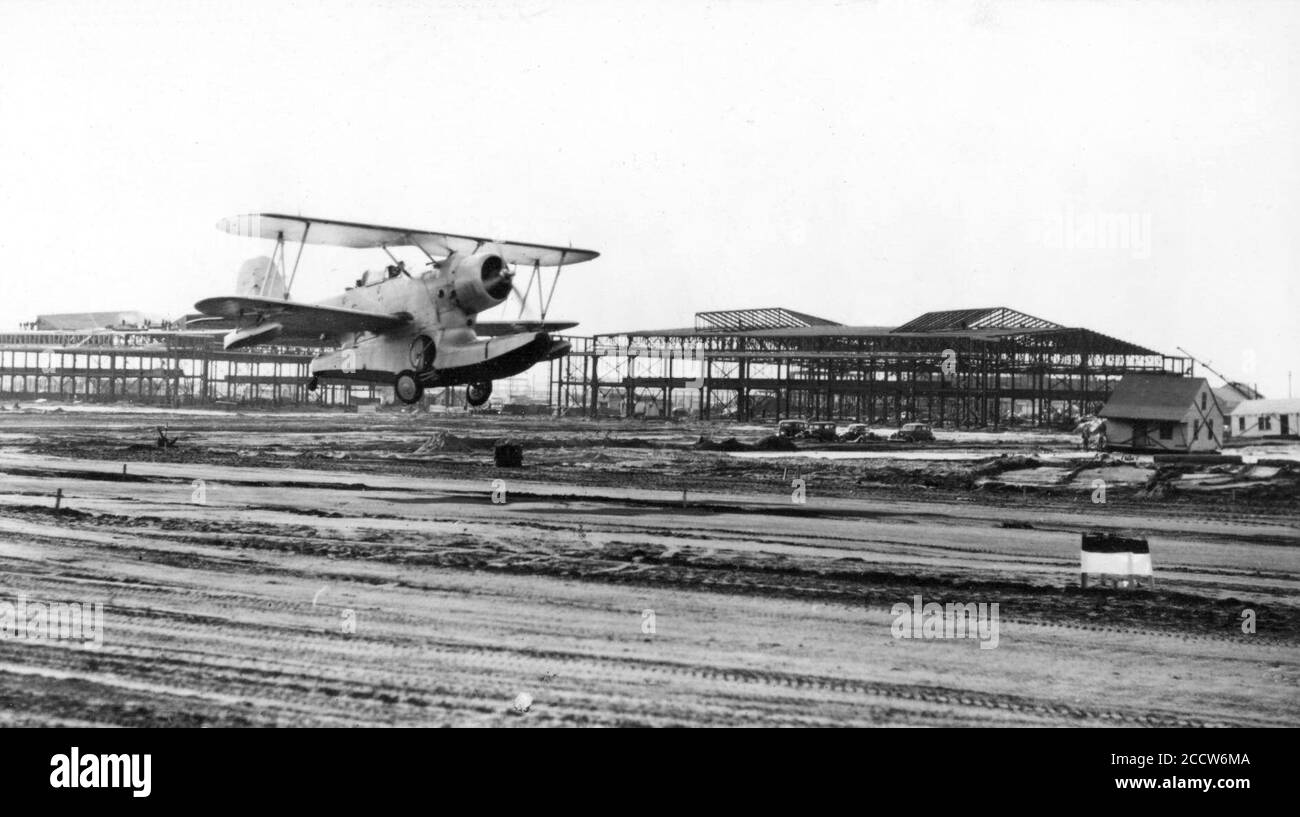 JF-1 Duck makes first landing at NAS Quonset Point 1940 Stock Photo - Alamy