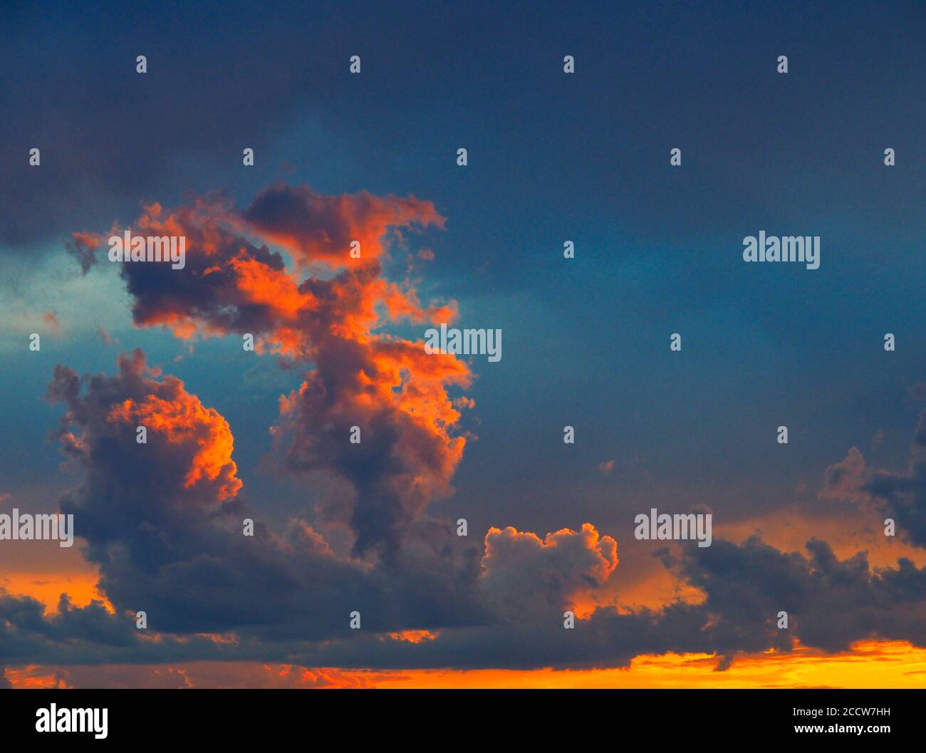 Evening Sunset Sky Stock Photo - Alamy