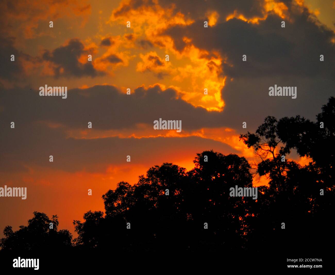 Evening Sunset Sky Stock Photo - Alamy