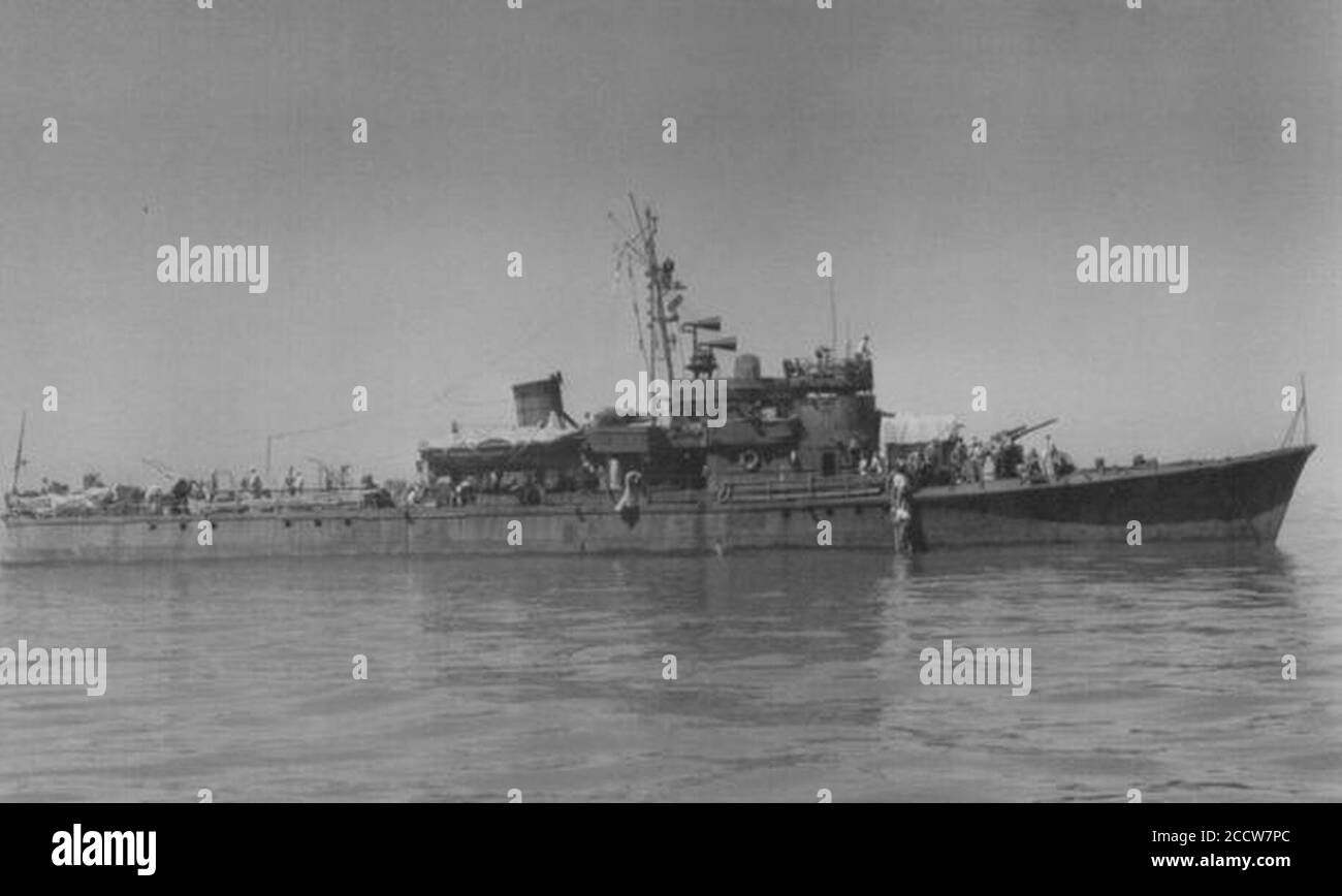 Japanese submarine chaser 38 in 1945 Stock Photo - Alamy