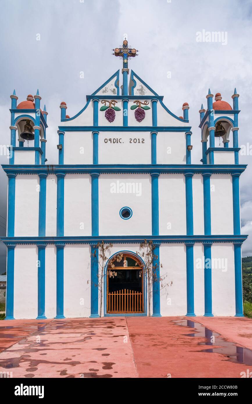 An 18th century colonial Catholic church in the village of Chilil in ...