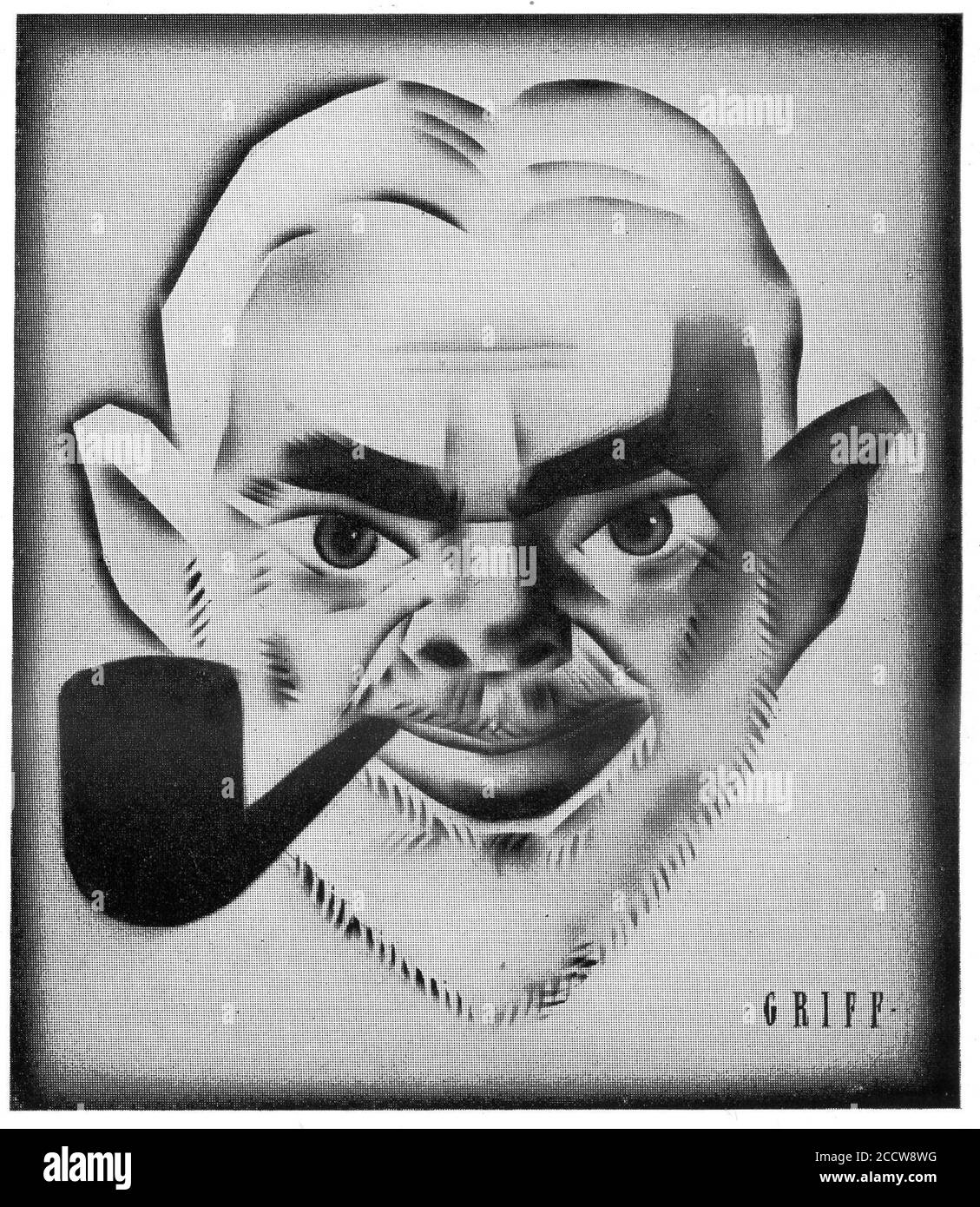 C E M Joad 1945 by Griff Stock Photo - Alamy