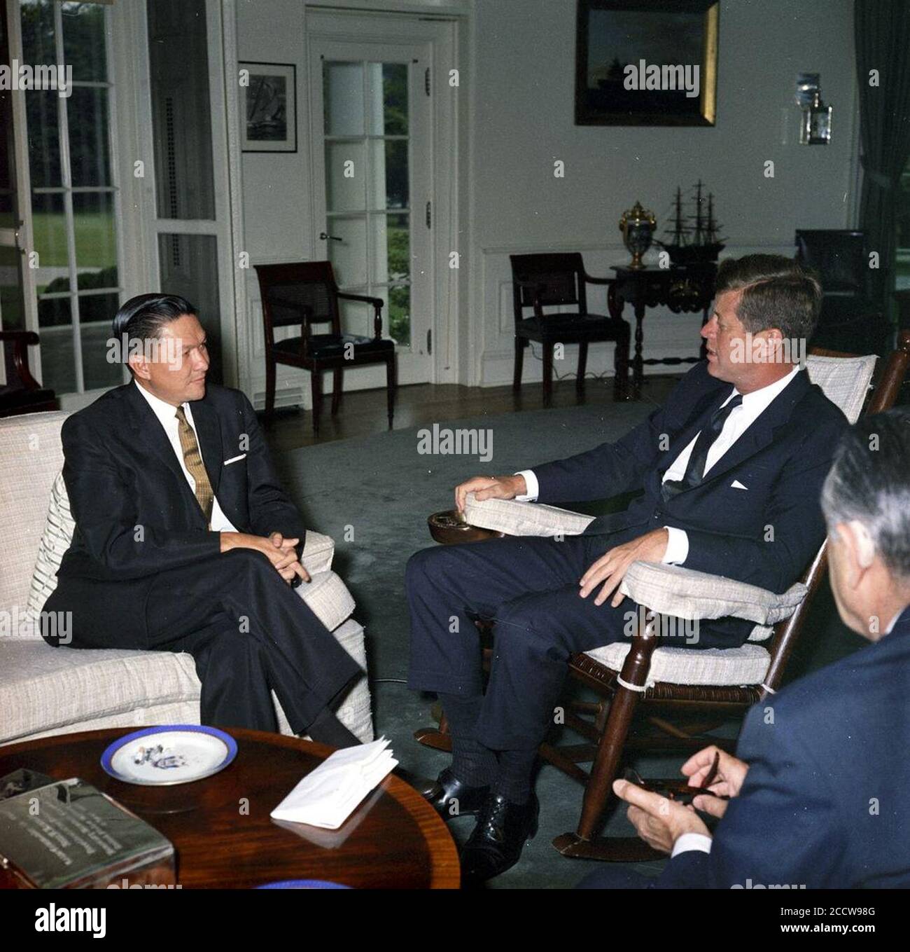 JFK with Emmanuel Pelaez Stock Photo - Alamy
