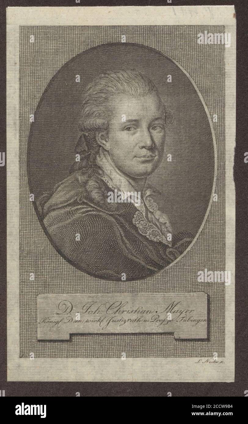 Johann Christian von Majer Stock Photo - Alamy