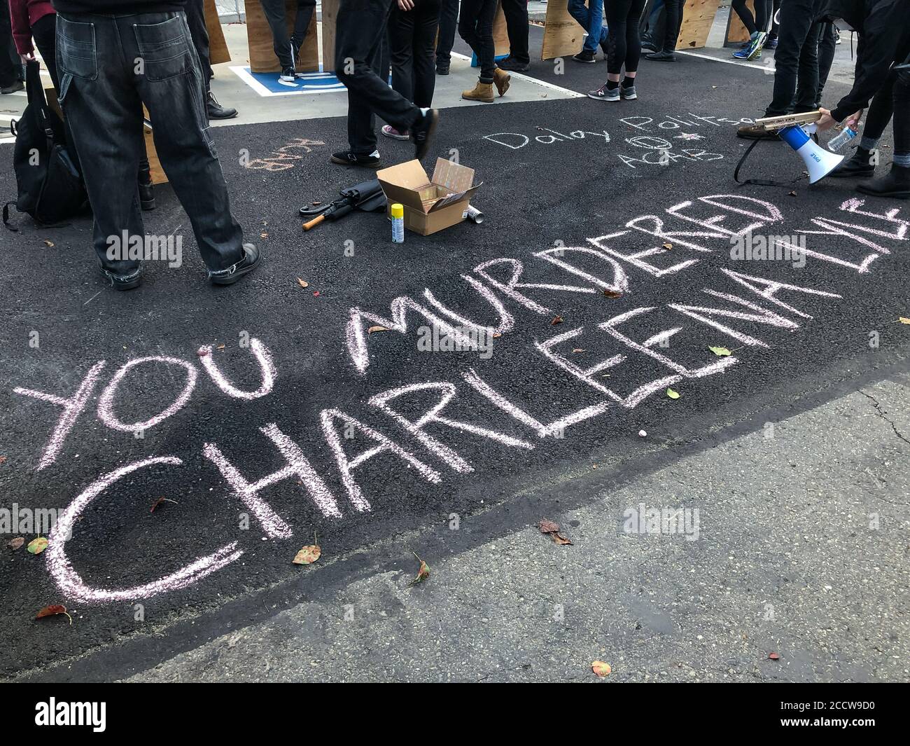 Seattle, USA - Aug 21, 2020: Seattle Police North Precinct parking lot ...