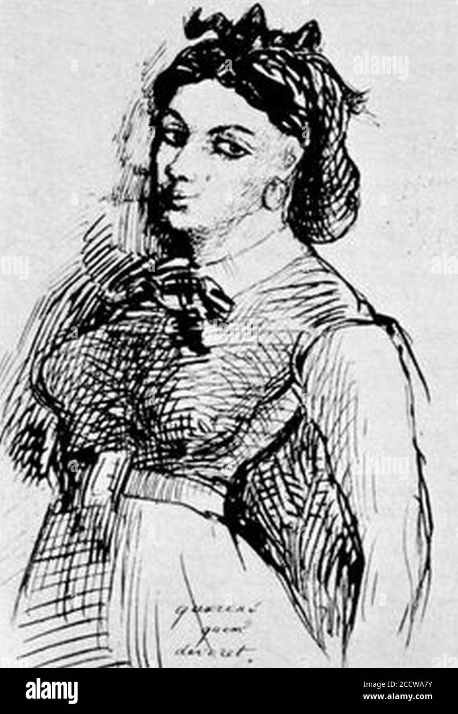 Jeanne Duval portrait Stock Photo - Alamy