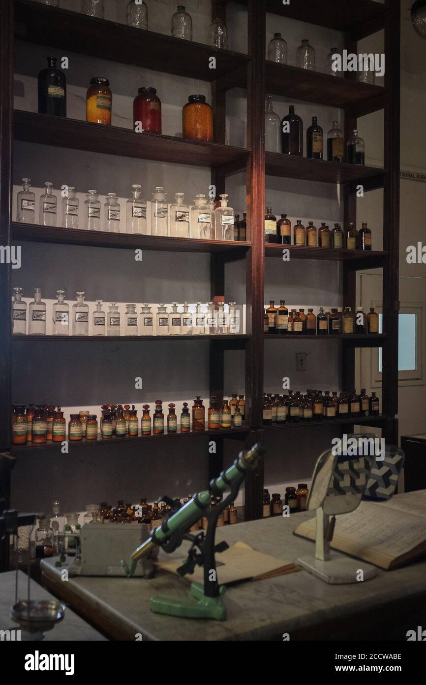 Old pharmacy where medicines were prepared in an artisanal way Stock ...