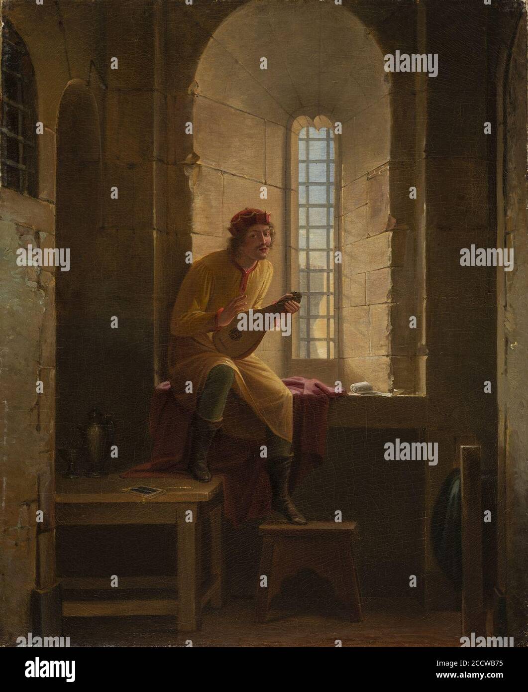 Jean-Antoine Laurent - Richard Cœur de Lion entendant chanter Blondel ...