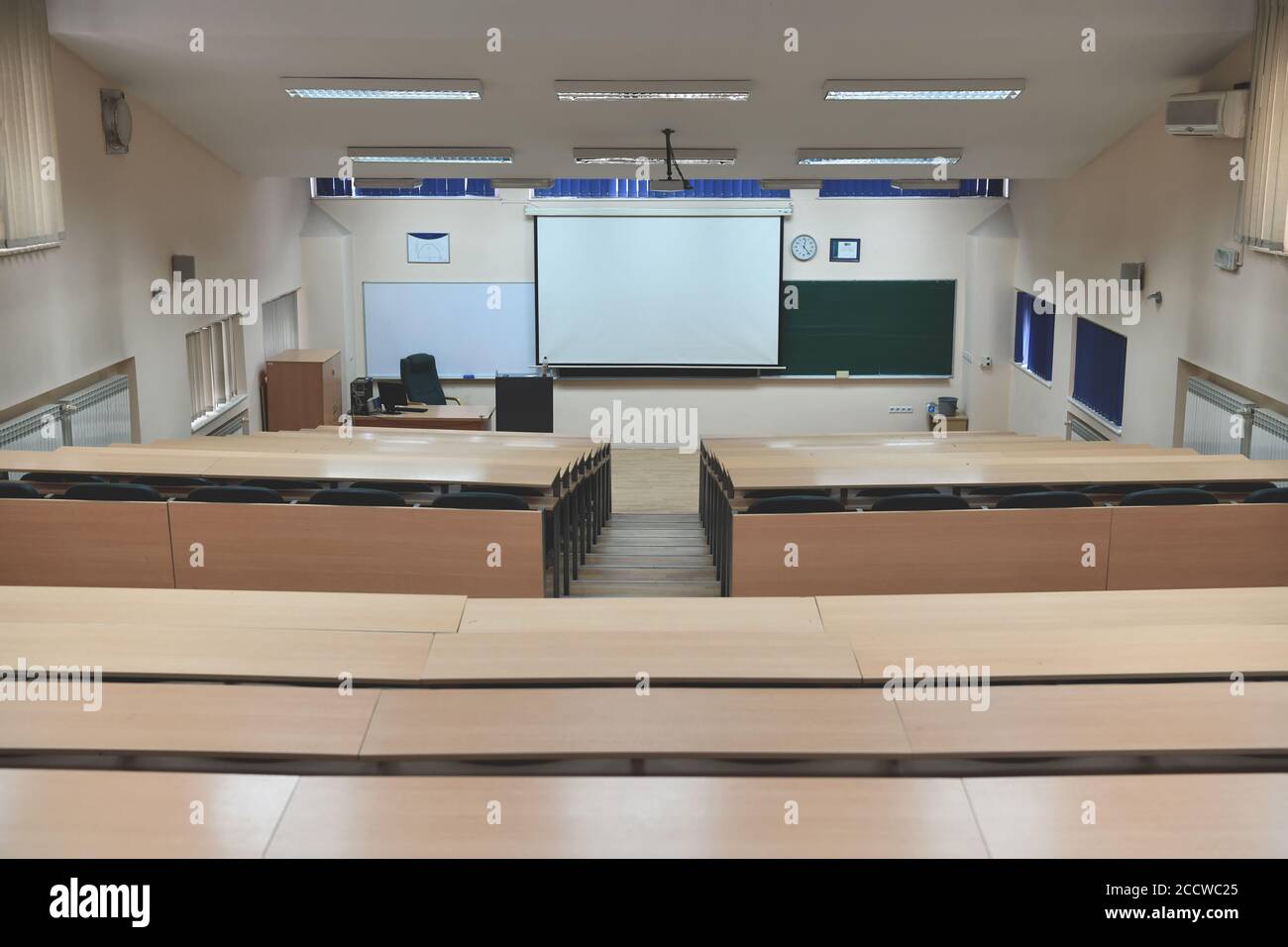 empty classroom university or collage back to school concept in ...