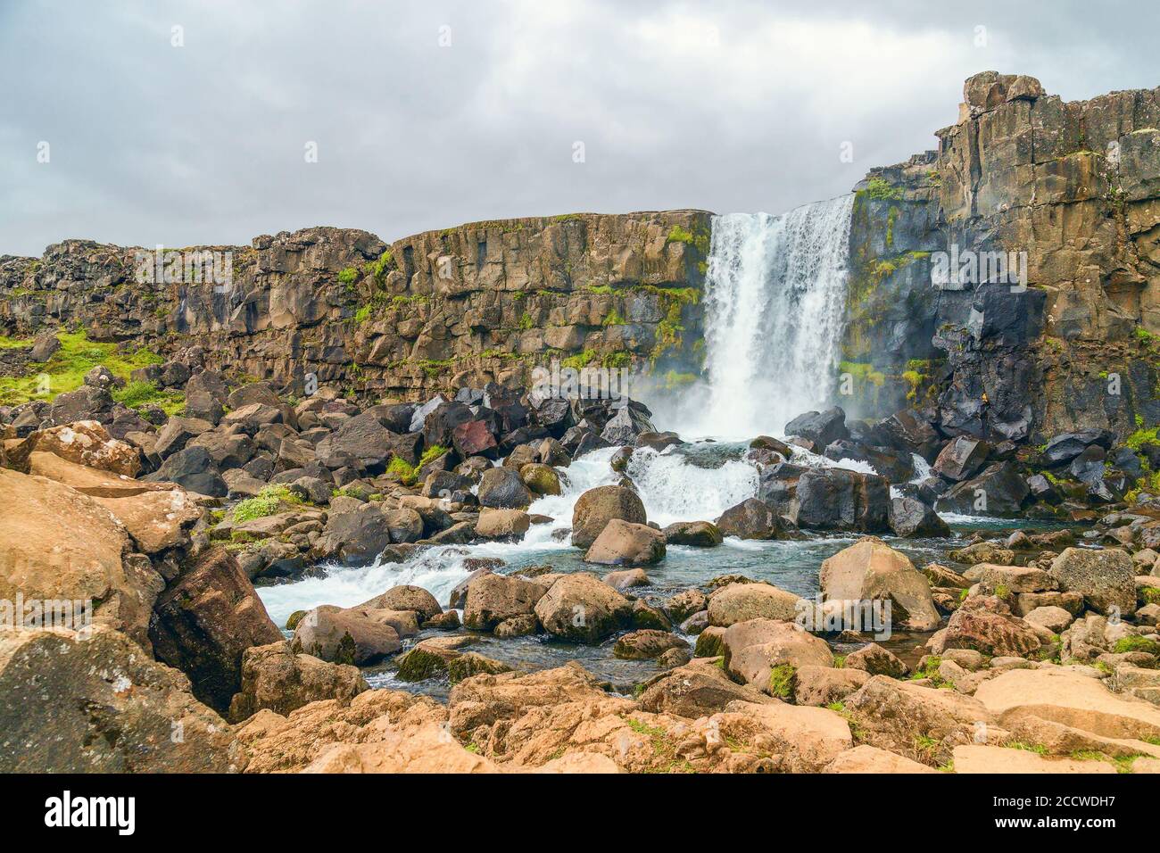 öxarárfoss waterfall trail hi-res stock photography and images - Alamy