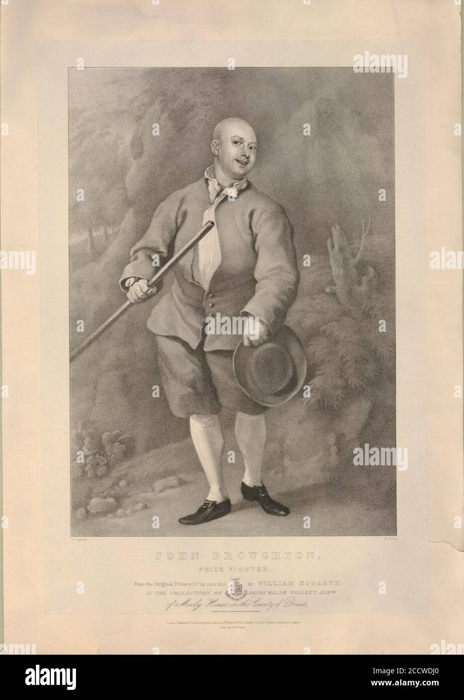 John Broughton. Prize Fighter (BM 1845,0510.17 Stock Photo - Alamy