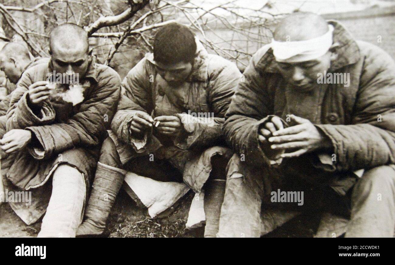 Japanese prisoners captured by Chinese troops at Changsha, January 1942 ...