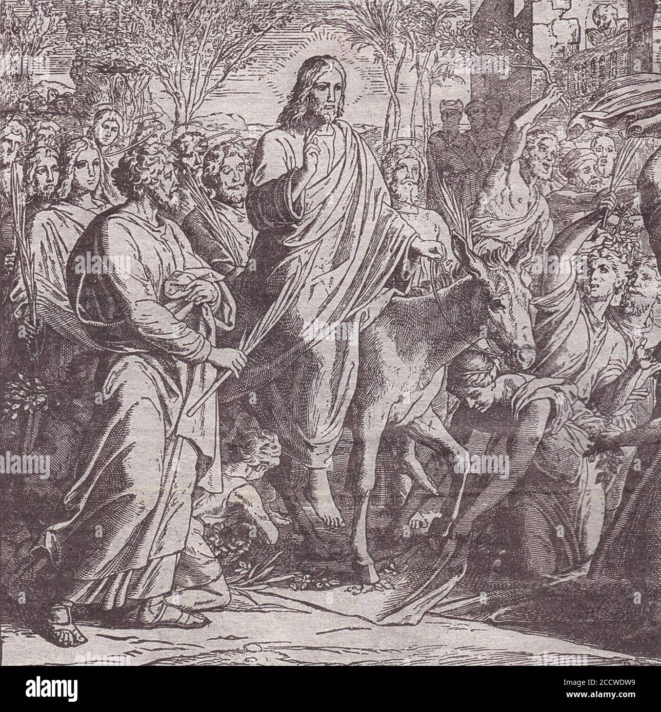 Jesus entry into jerusalem hi-res stock photography and images - Alamy