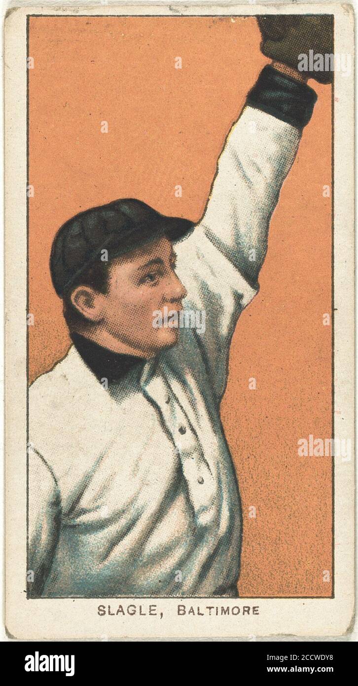 Jimmy Slagle, Baltimore Team, baseball card portrait Stock Photo - Alamy