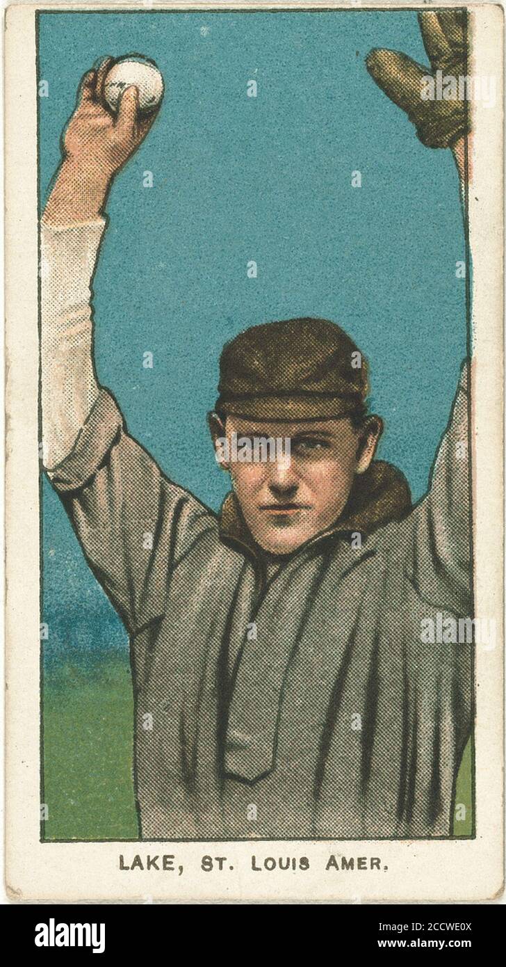 Joe Lake, St. Louis Browns, baseball card portrait Stock Photo - Alamy
