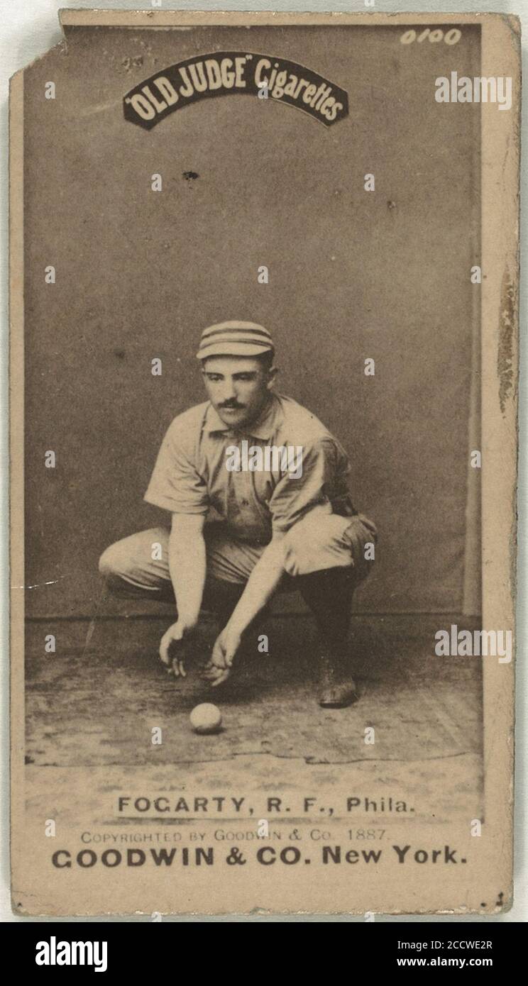 Jim Fogarty, Philadelphia Quakers, baseball card portrait Stock Photo ...