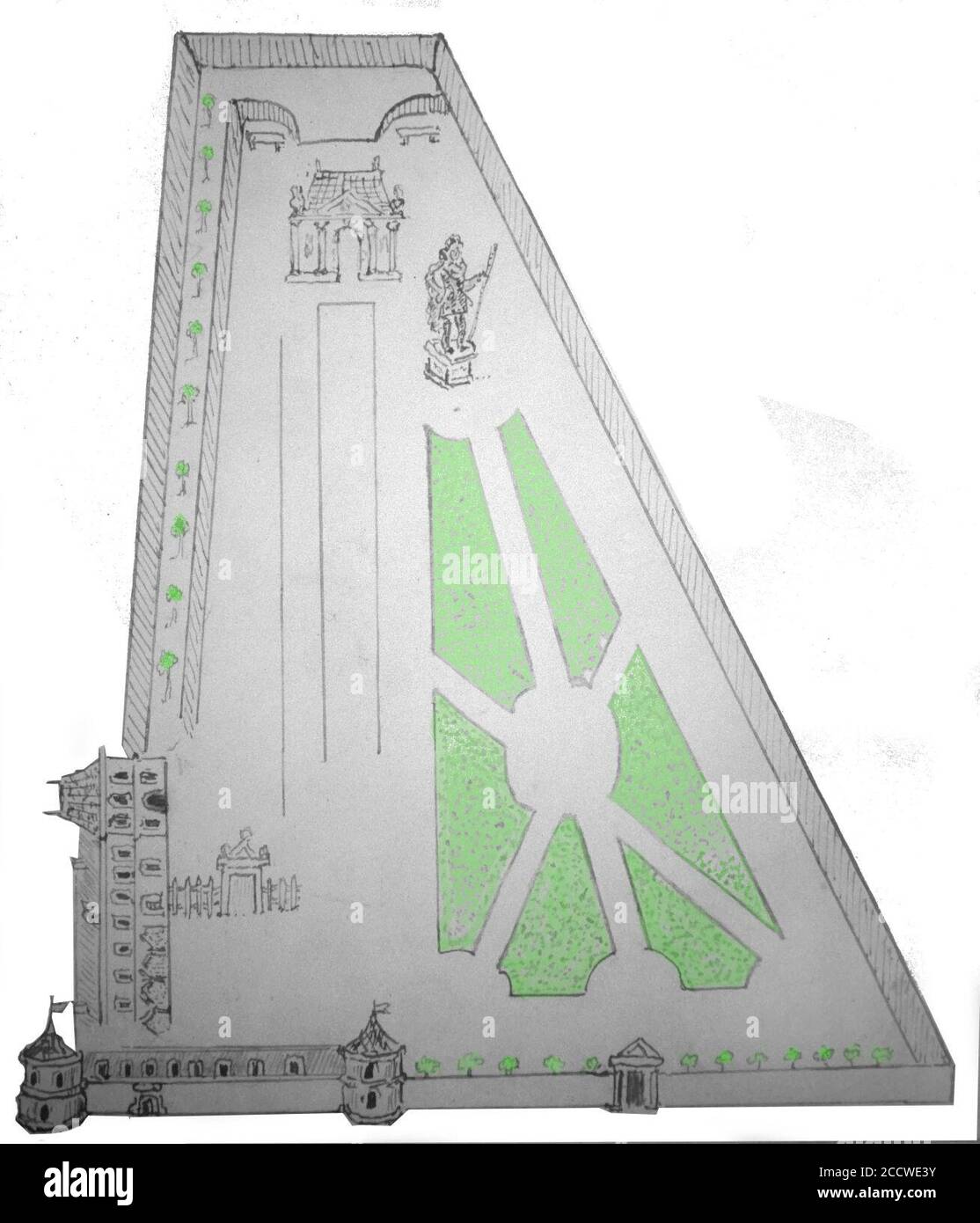 Jardin des arbaletriers Reims 09038 Stock Photo - Alamy