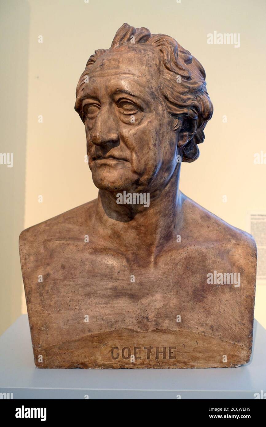 Johann Wolfgang von Goethe, by Christian Daniel Rauch, 1820, plaster ...