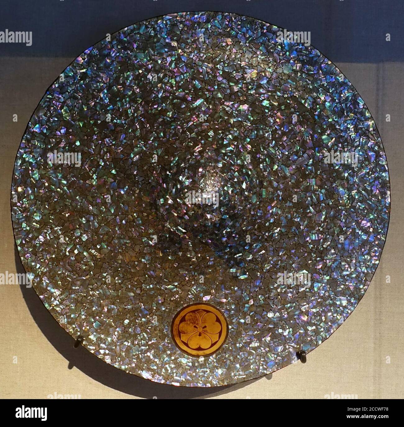 Jingasa (flat military hat), crest of the Sakai family of Tsurugaoka ...